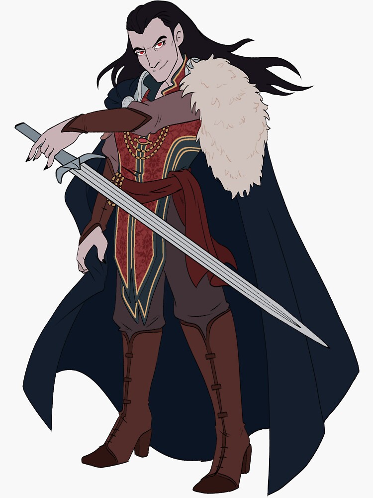 "Lord Strahd von Zarovich" Sticker for Sale by nicoledevenne | Redbubble