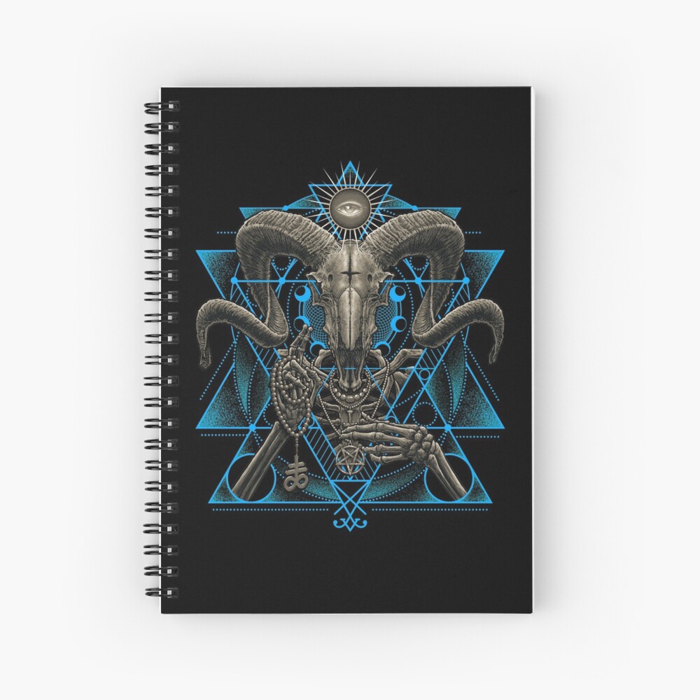 "Satanic Occult Baphomet Lucifer Sigil" Spiral Notebook by MedievalWear ...