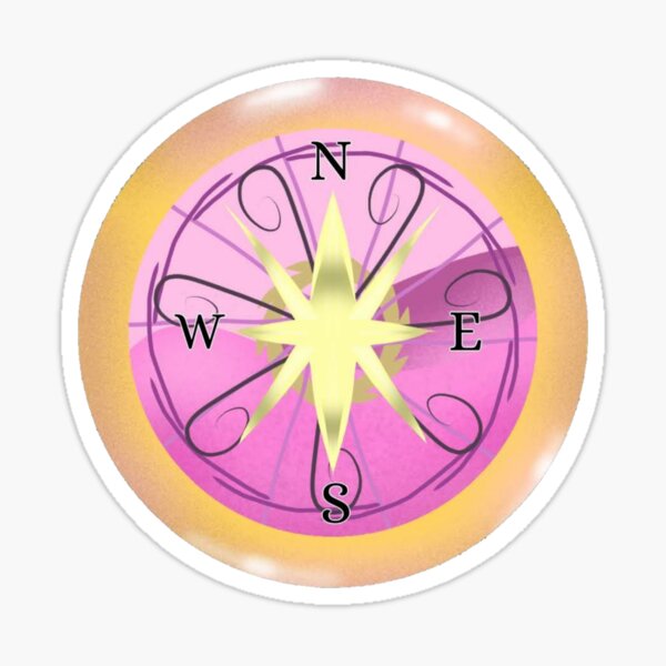 "Pink Compass" Sticker for Sale by TealNight | Redbubble