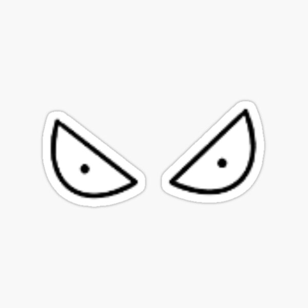 "angry eyes" Sticker by ZONEOUTMAX | Redbubble