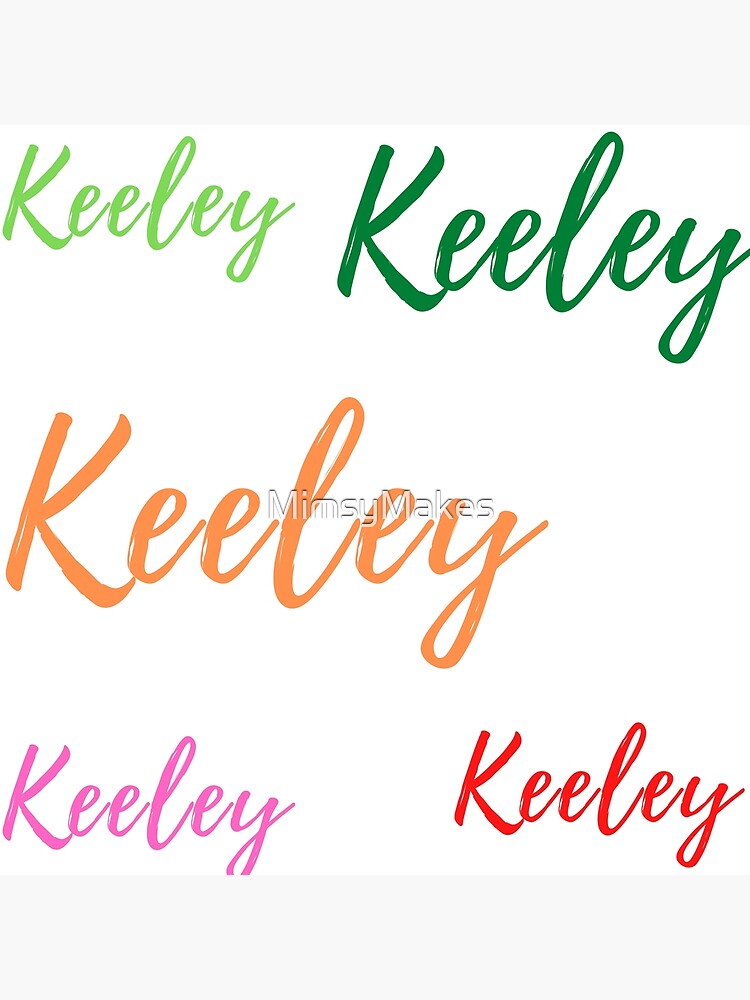 "Keeley name Irish girls names sticker, a Perfect gift for Keeley ...