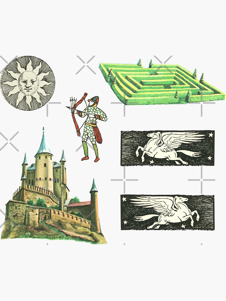 "Fairytale Sticker Pack - Medieval Era Fantasy" Sticker for Sale by ...