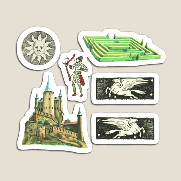"Fairytale Sticker Pack - Medieval Era Fantasy" Magnet for Sale by ...