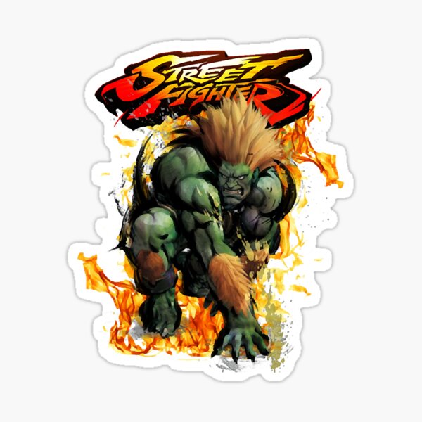 "Electric Powers of Blanka " Sticker for Sale by wuLafeversn | Redbubble