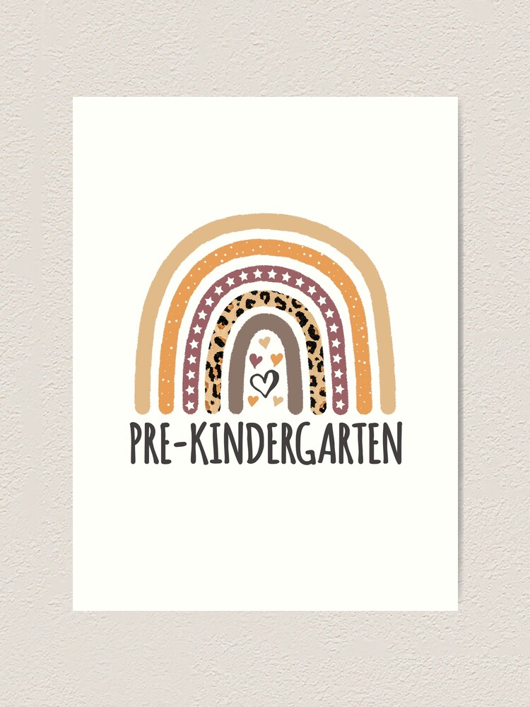 "Pre-K Rainbow First Day Of School Pre Kindergarten First Day of Pre-K ...