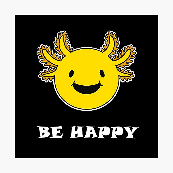 "Happy Axolotl Smiley Face" Photographic Print for Sale by ArtfulAutumn ...