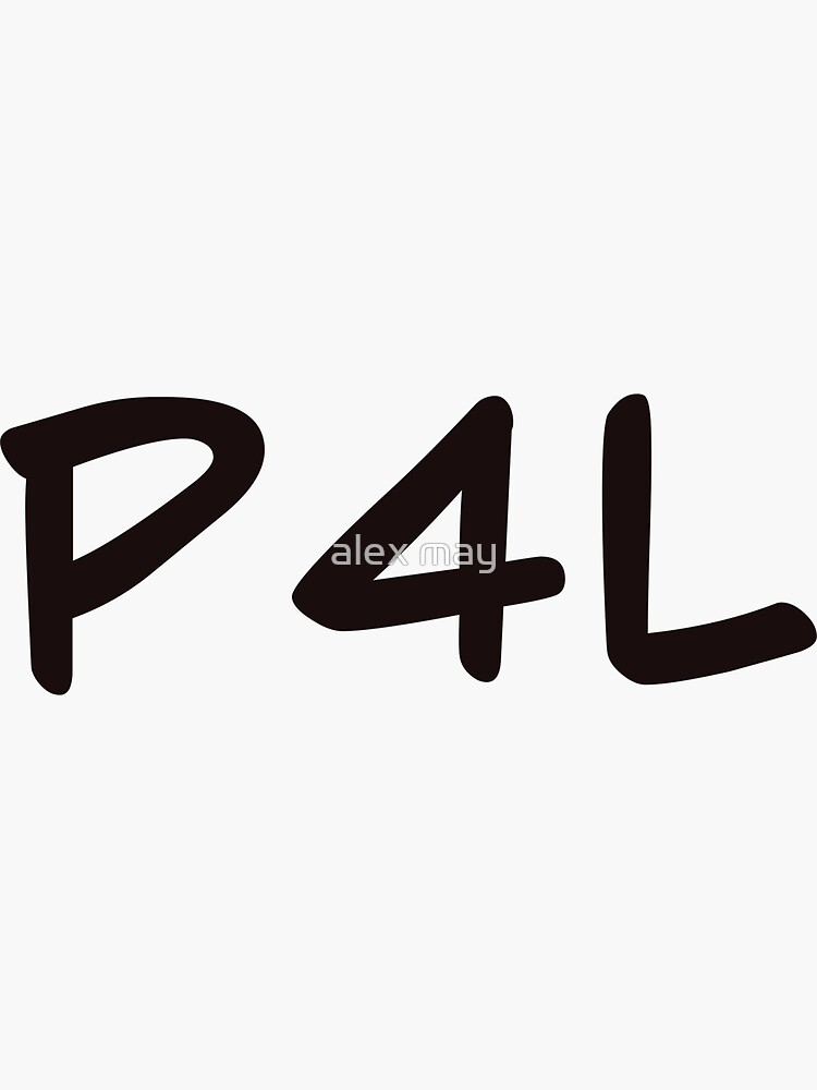 "P4L" Sticker for Sale by trendy-thingz | Redbubble
