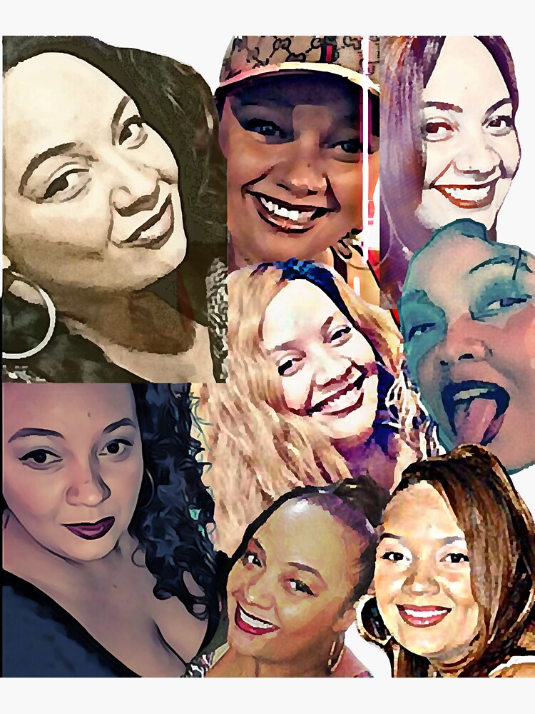 "Jennifer Collage " Sticker by ePeraleza | Redbubble