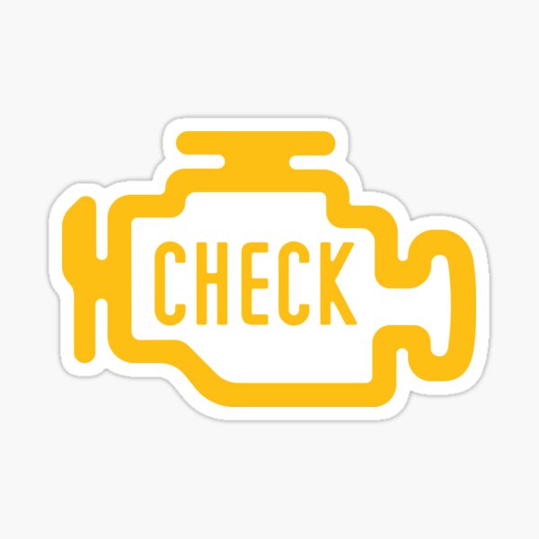 "Engine check" Sticker for Sale by boyshirtless | Redbubble