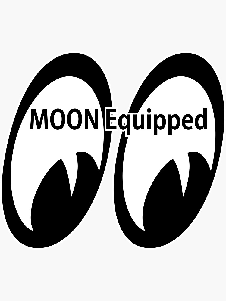 "Moon Equipped" Sticker for Sale by salju17 | Redbubble