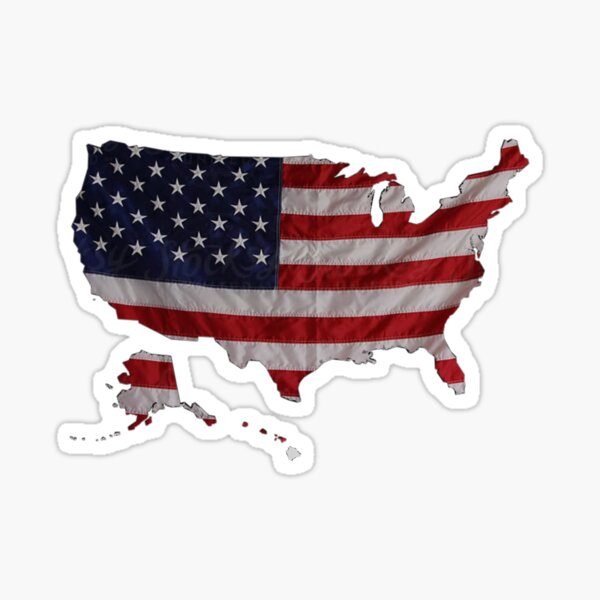 "AMERICAN FLAG - number one" Sticker for Sale by ShodJ | Redbubble