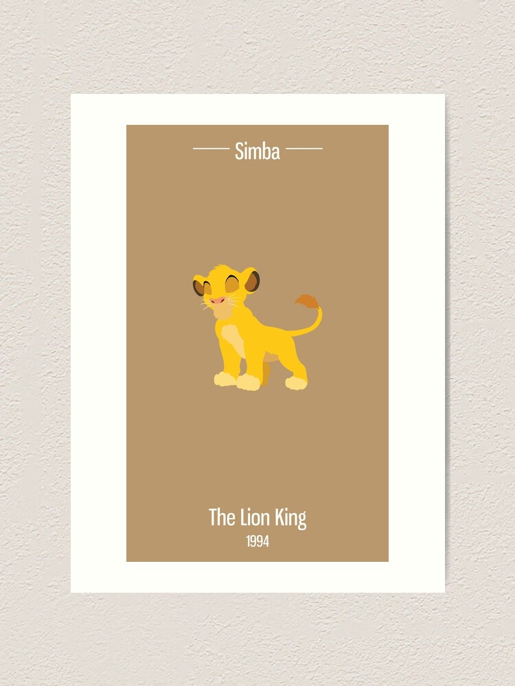 "Simba Illustration" Art Print by realGabe | Redbubble