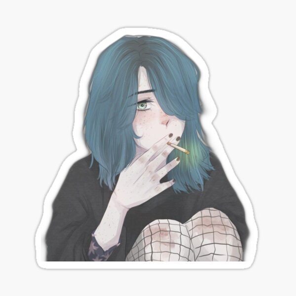 "Ästhetisches Anime-Mädchen pfp" Sticker von gogol37 | Redbubble