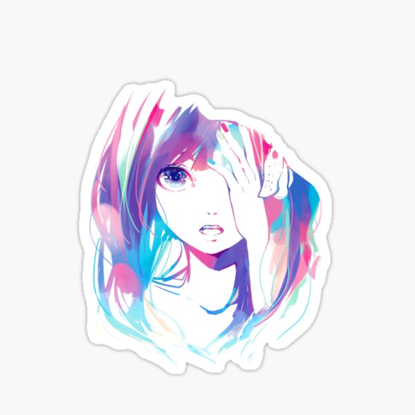 "Aesthetic Anime Girl pfp" Sticker by gogol37 | Redbubble