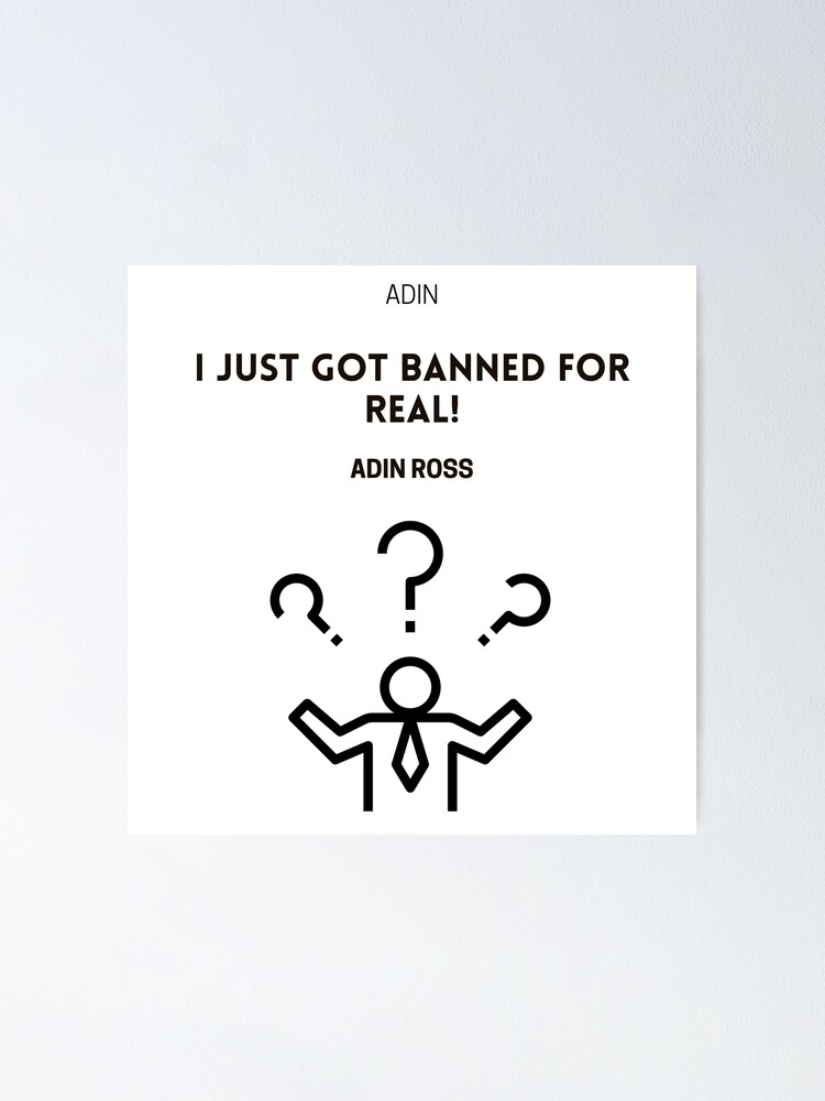 "Adin Ross Streamer Tweet" Poster for Sale by LesterDeAlwis | Redbubble