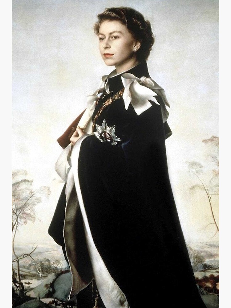 "Portrait Queen Elizabeth II" Poster for Sale by nowak51 | Redbubble