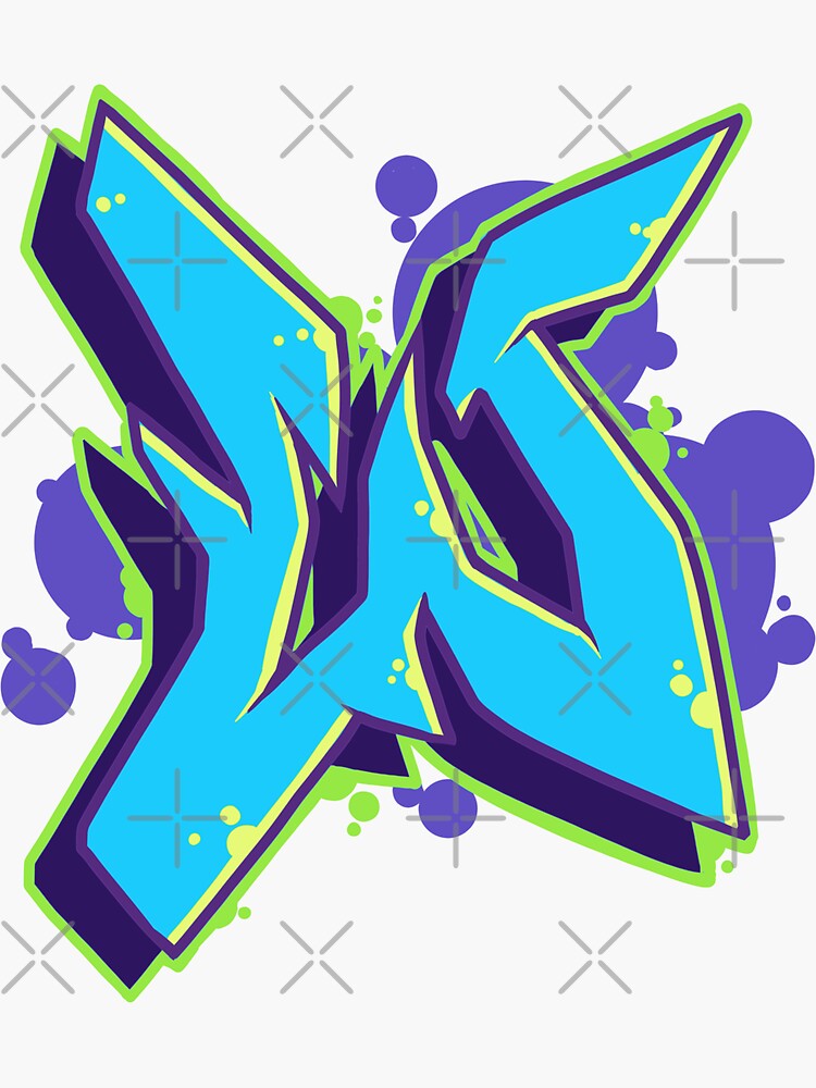 " Letter W- Graffiti Street Art Style " Sticker for Sale by ...