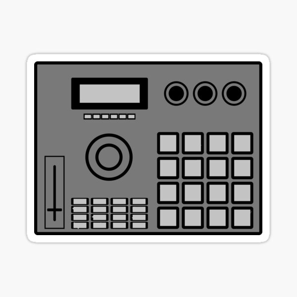 "MPC AKAI PRODUCER DRUM MACHINE" Sticker for Sale by rvrmusic | Redbubble