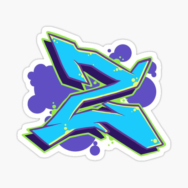 "Letter Z - Graffiti Street Art Style" Sticker for Sale by CreativeOpus ...