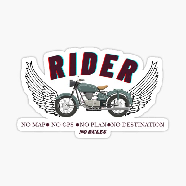 "rider" Sticker for Sale by Mashupmerch | Redbubble