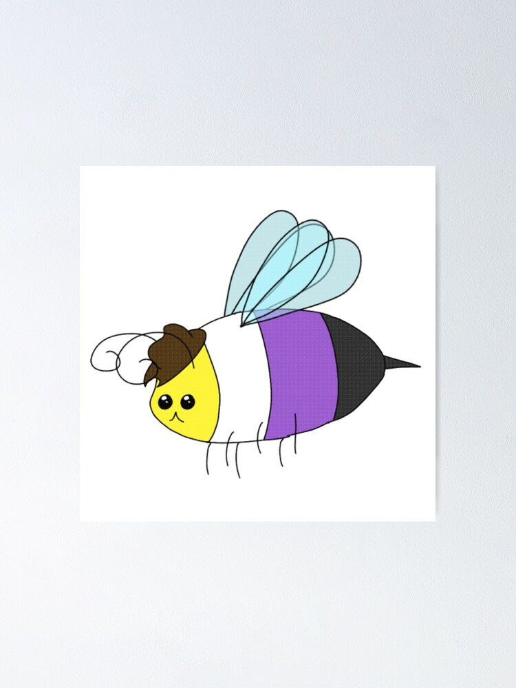 "Non Binary Country Bee " Poster for Sale by MidnightCore | Redbubble