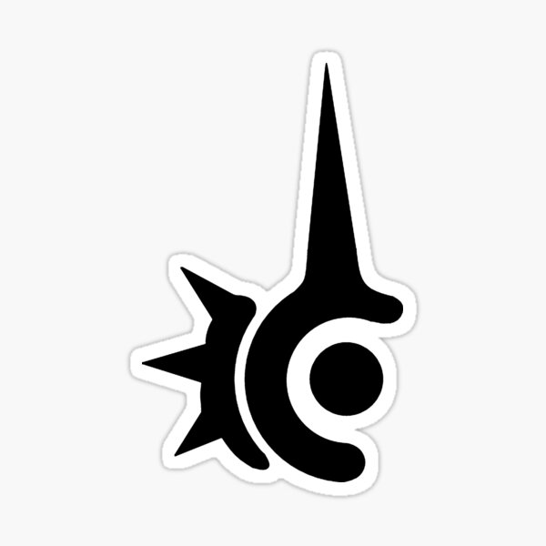 "Red Mage RDM Minimalistic Black Job Icon - Final Fantasy XIV" Sticker ...