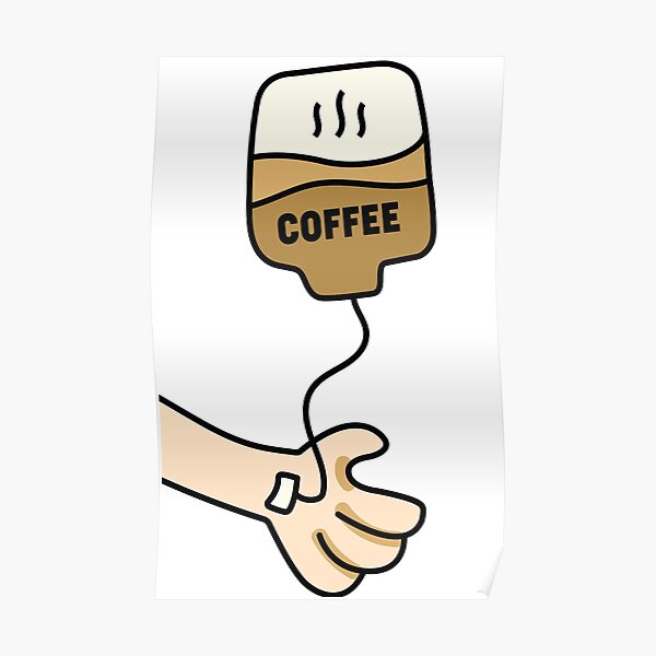 "Coffee Dextrose Sticker" Poster for Sale by Loisabee | Redbubble