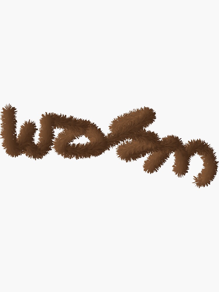 "worm text" Sticker for Sale by wijayamerch | Redbubble