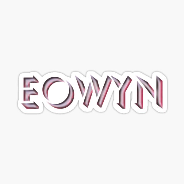 "Eowyn" Sticker for Sale by Melmel9 | Redbubble