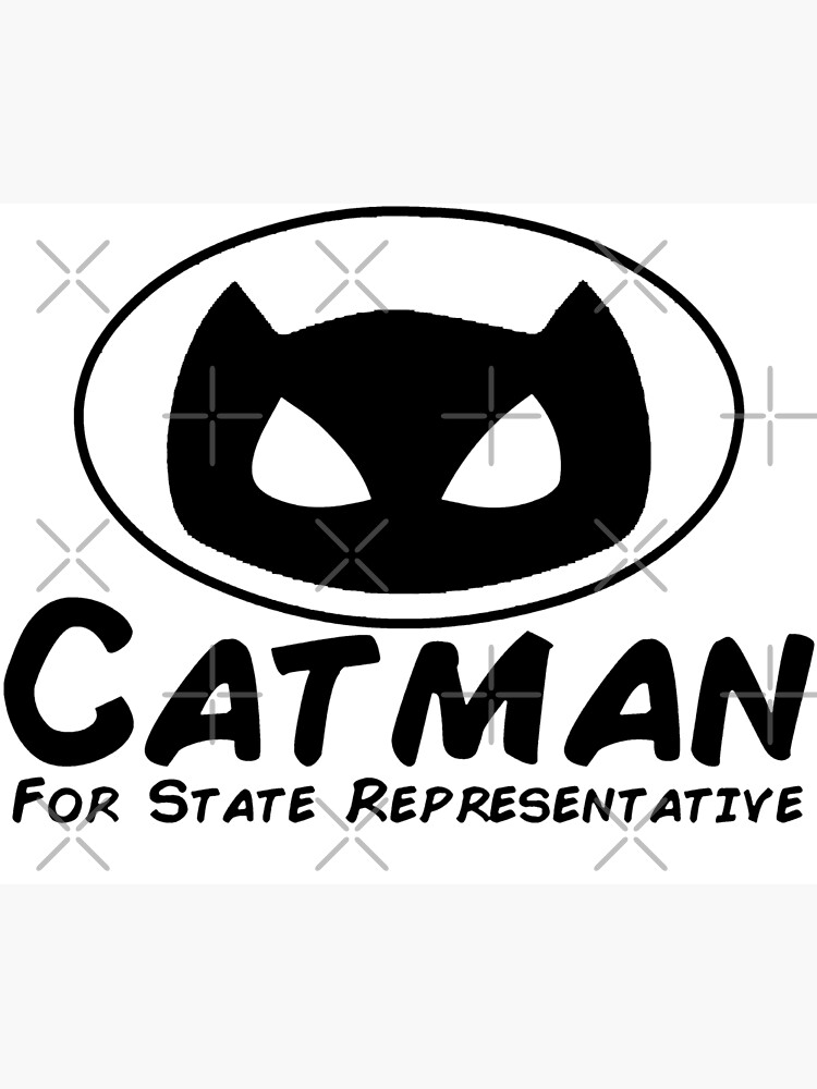 Póster «CATMAN GATO HOMBRE FUNNY BATMAN KITTEN 3» de EntengArt | Redbubble