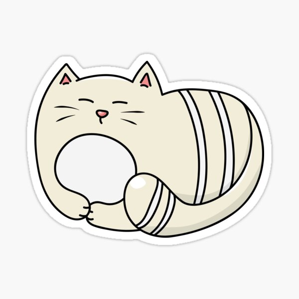 "Cute Kitty" Sticker by Dobsy | Redbubble