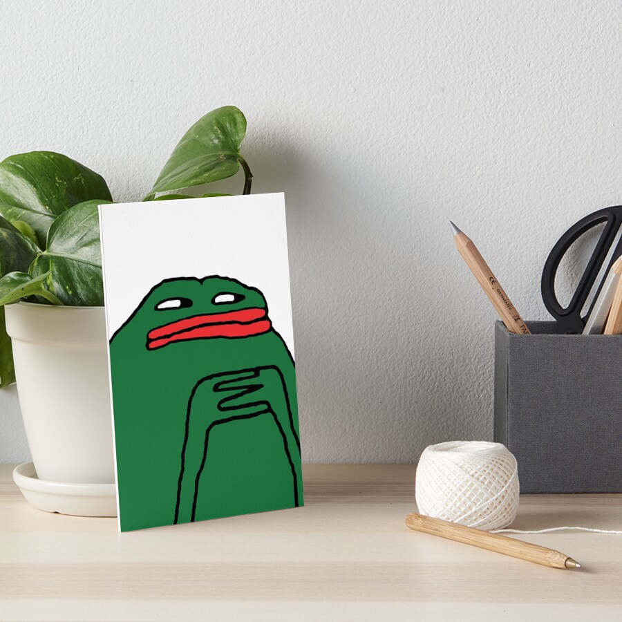 "Pepe Hmmm" Art Board Print for Sale by Gluttony | Redbubble