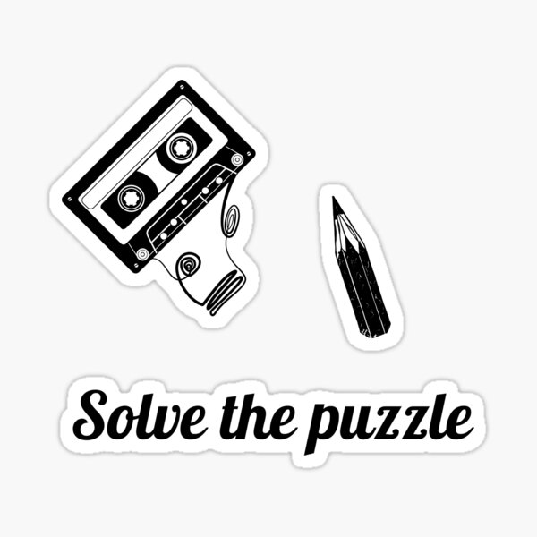 "Solve the puzzle" Sticker for Sale by omrock-design | Redbubble