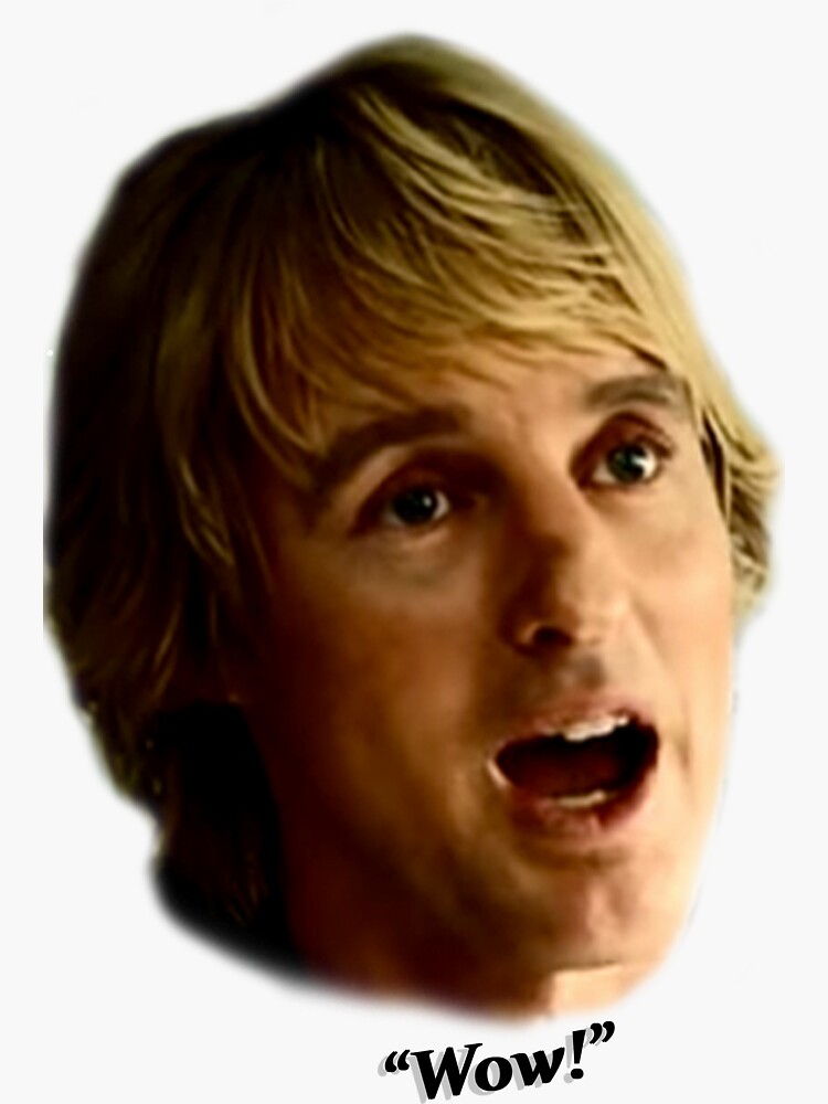 Owen Wilson Wow Face Decal Your One Stop Shop For Christmas Cards!