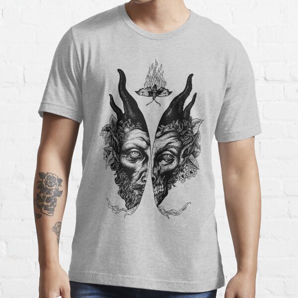 "Faun" T-shirt for Sale by rottenfantom | Redbubble | black and white t ...