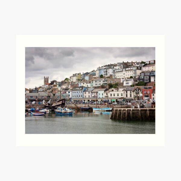 "Brixham Harbour" Art Print by gracust | Redbubble