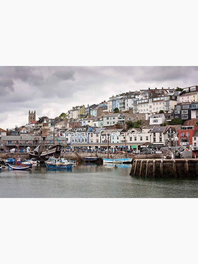 "Brixham Harbour" Canvas Print for Sale by gracust | Redbubble