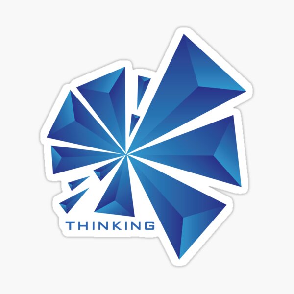 "Thinking" Sticker by MashkeZEAM | Redbubble