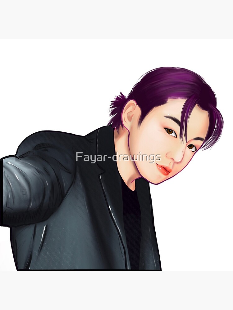 "BTS Jungkook Butter" Art Print by Fayar-drawings | Redbubble