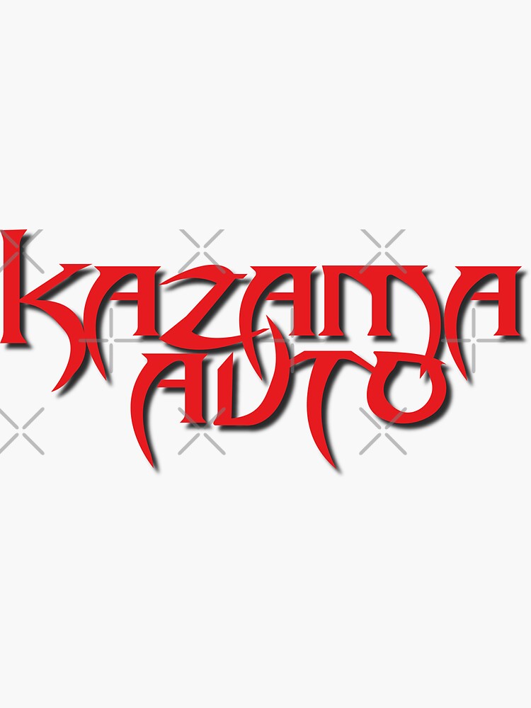 "KAZAMA AUTO" Sticker for Sale by JDMShop | Redbubble