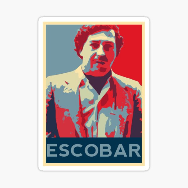 "Pablo Escobar " Sticker for Sale by OnTheTrend | Redbubble