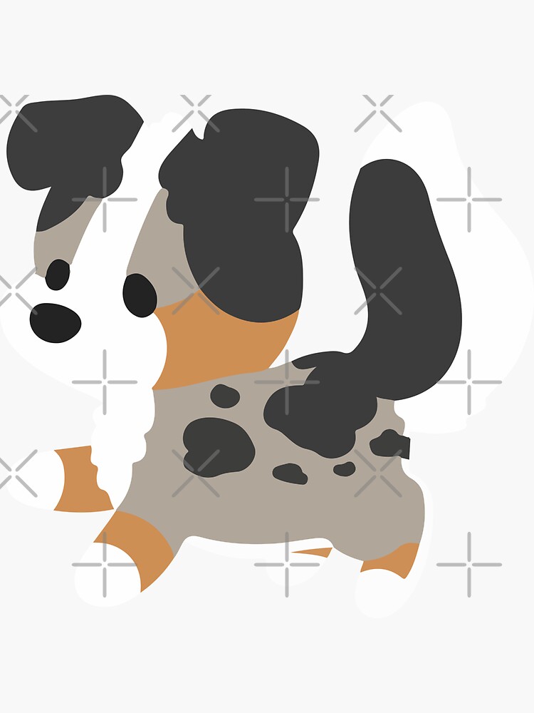 "Chibi Australian Shepherd" Sticker for Sale by ncdoggGraphics | Redbubble