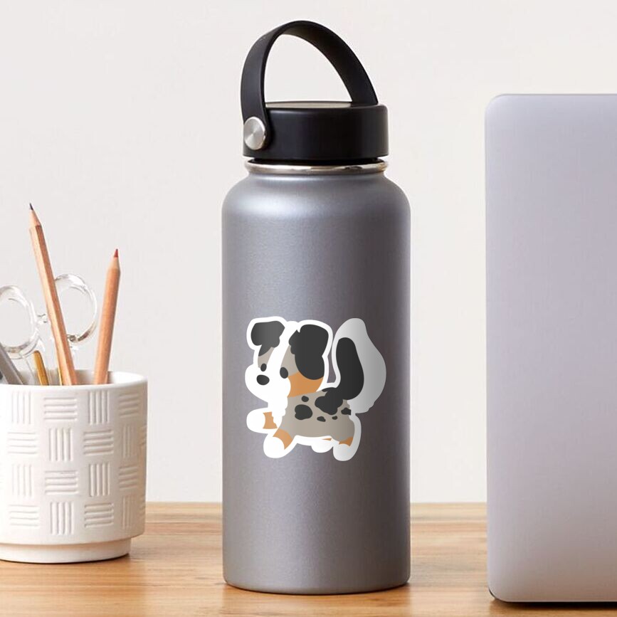 "Chibi Australian Shepherd" Sticker for Sale by ncdoggGraphics | Redbubble