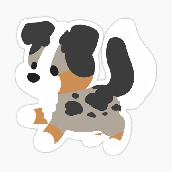 "Chibi Australian Shepherd" Sticker for Sale by B. W. | Redbubble