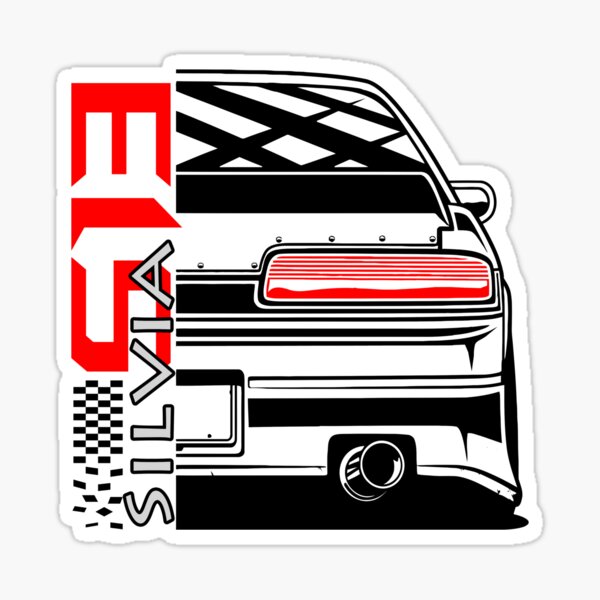 "Nissan Silvia S13" Sticker for Sale by DarkPapper | Redbubble