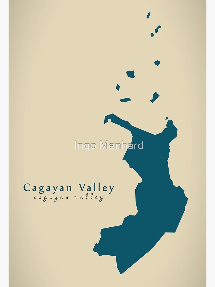 "Modern Map - Cagayan Valley region map Philippines PH" Poster for Sale ...