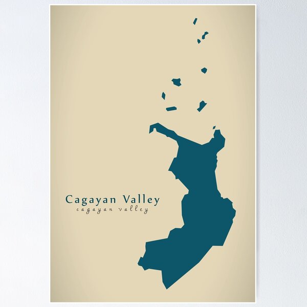 "Modern Map - Cagayan Valley region map Philippines PH" Poster for Sale ...