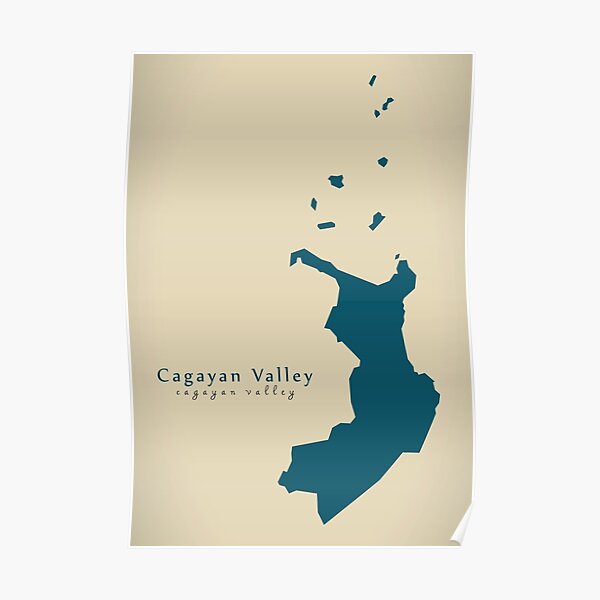 "Modern Map - Cagayan Valley region map Philippines PH" Poster for Sale ...