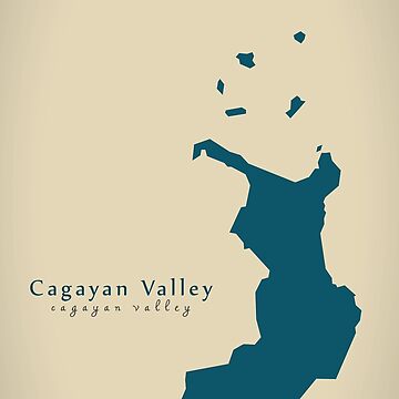 "Modern Map - Cagayan Valley region map Philippines PH" Poster for Sale ...