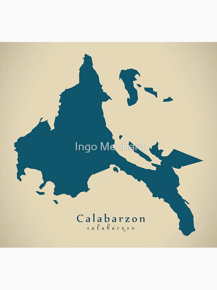 "Modern Map - Calabarzon region map Philippines PH" Sticker for Sale by ...